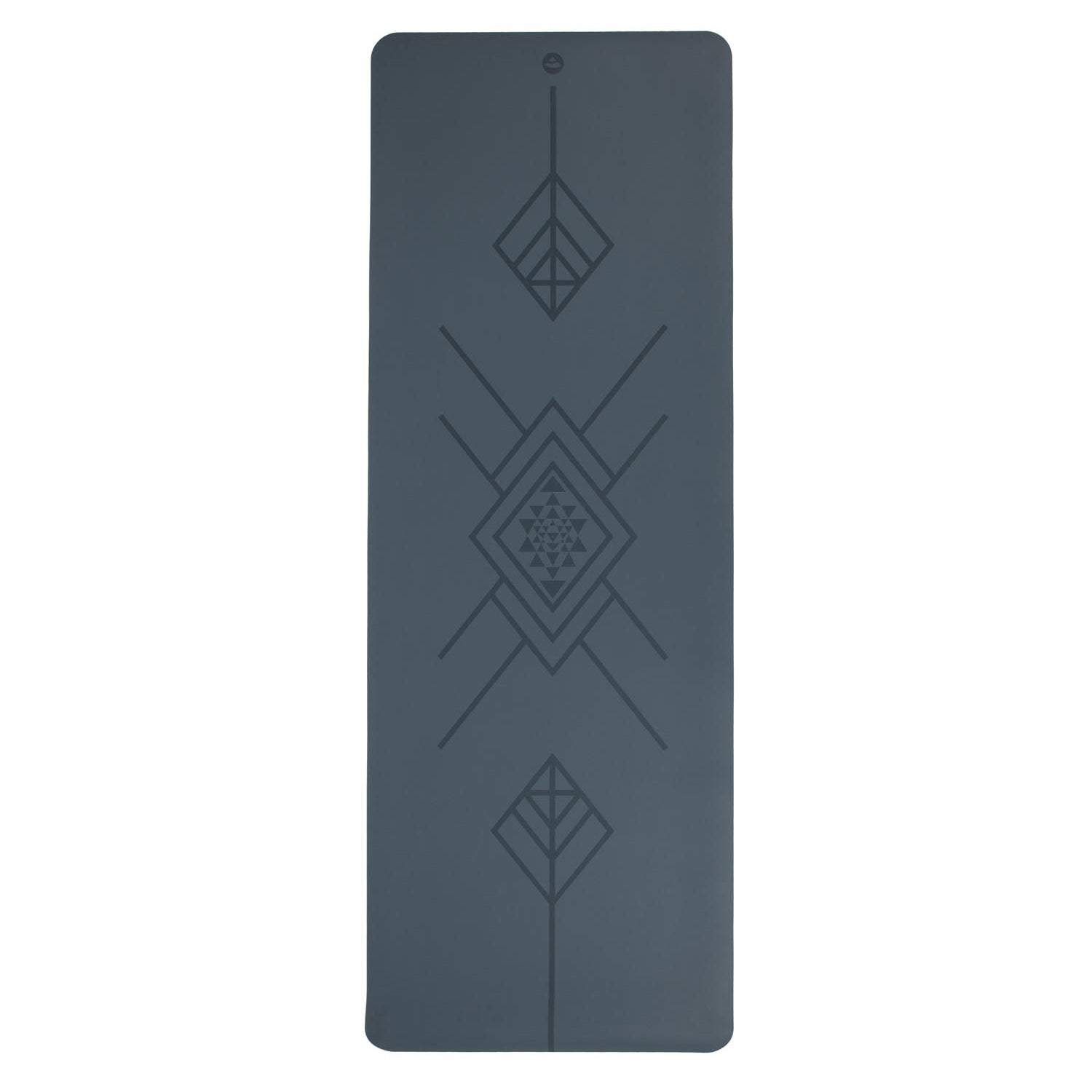 185cm Dark Blue PHOENIX Natural Rubber PU Coated Yoga Mat - Tribalign ...